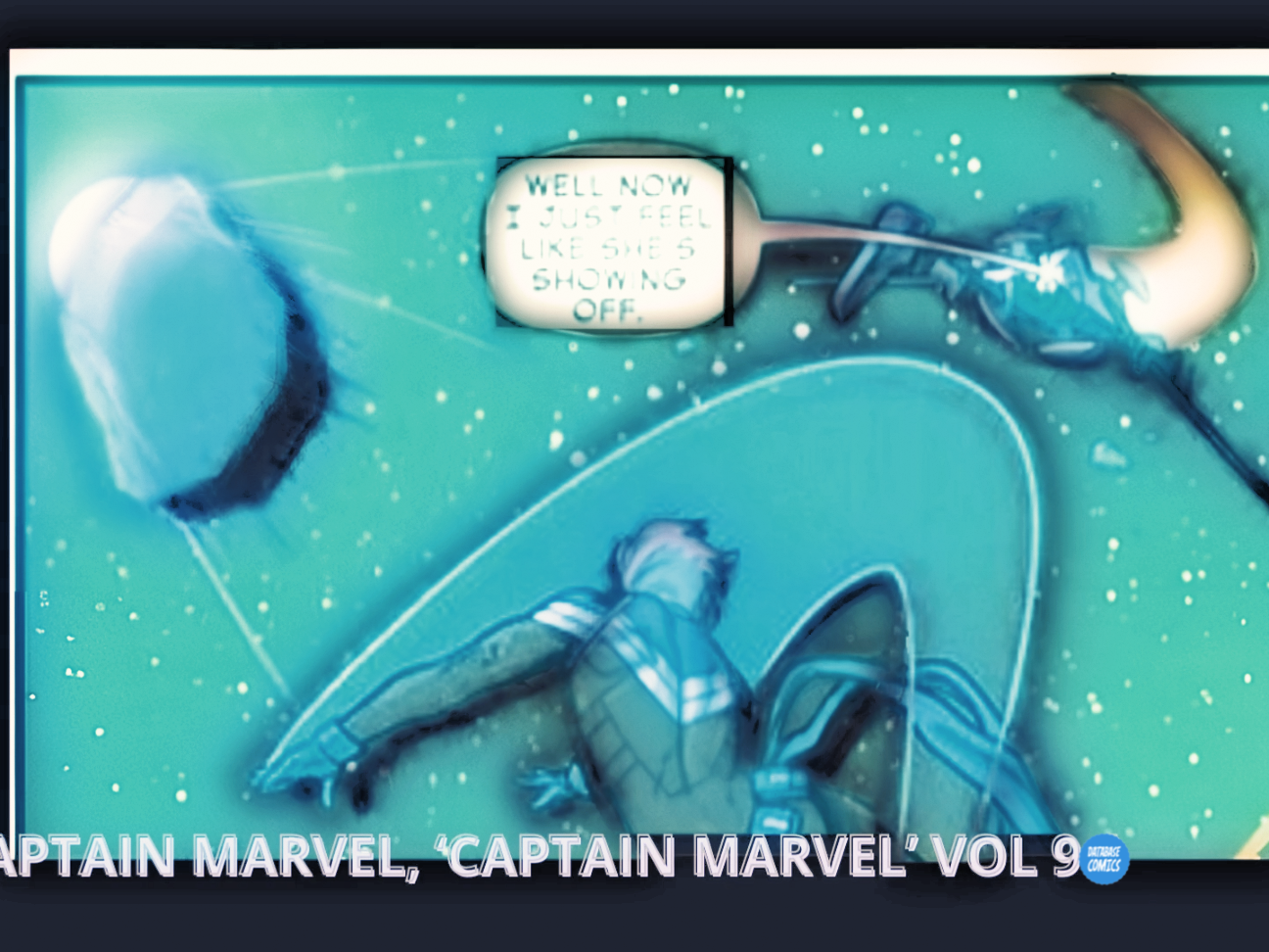 Captain Marvel Asteroid Flight Motion Clip Art Pt V - Database Comics